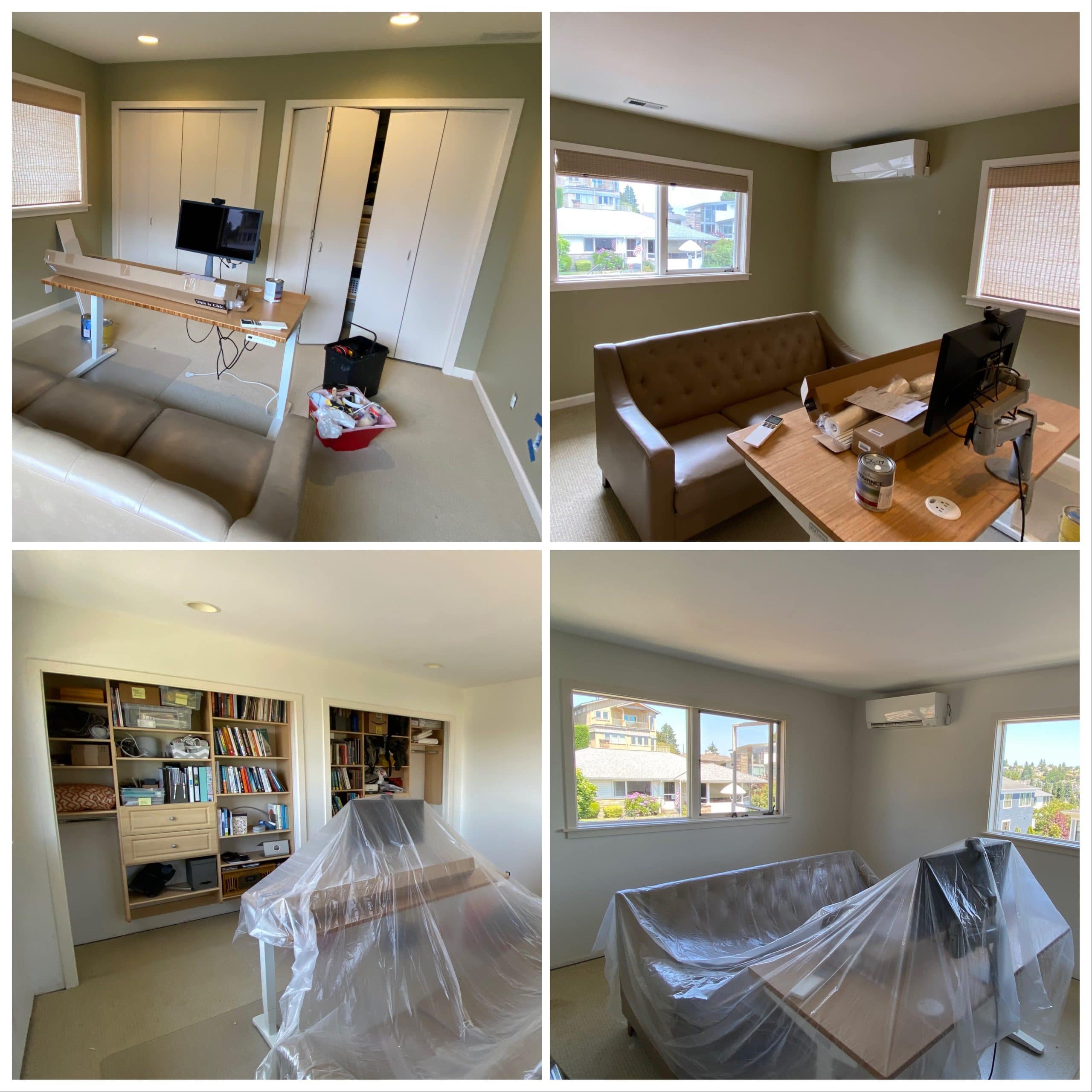 Office Painting & Baseboard Install