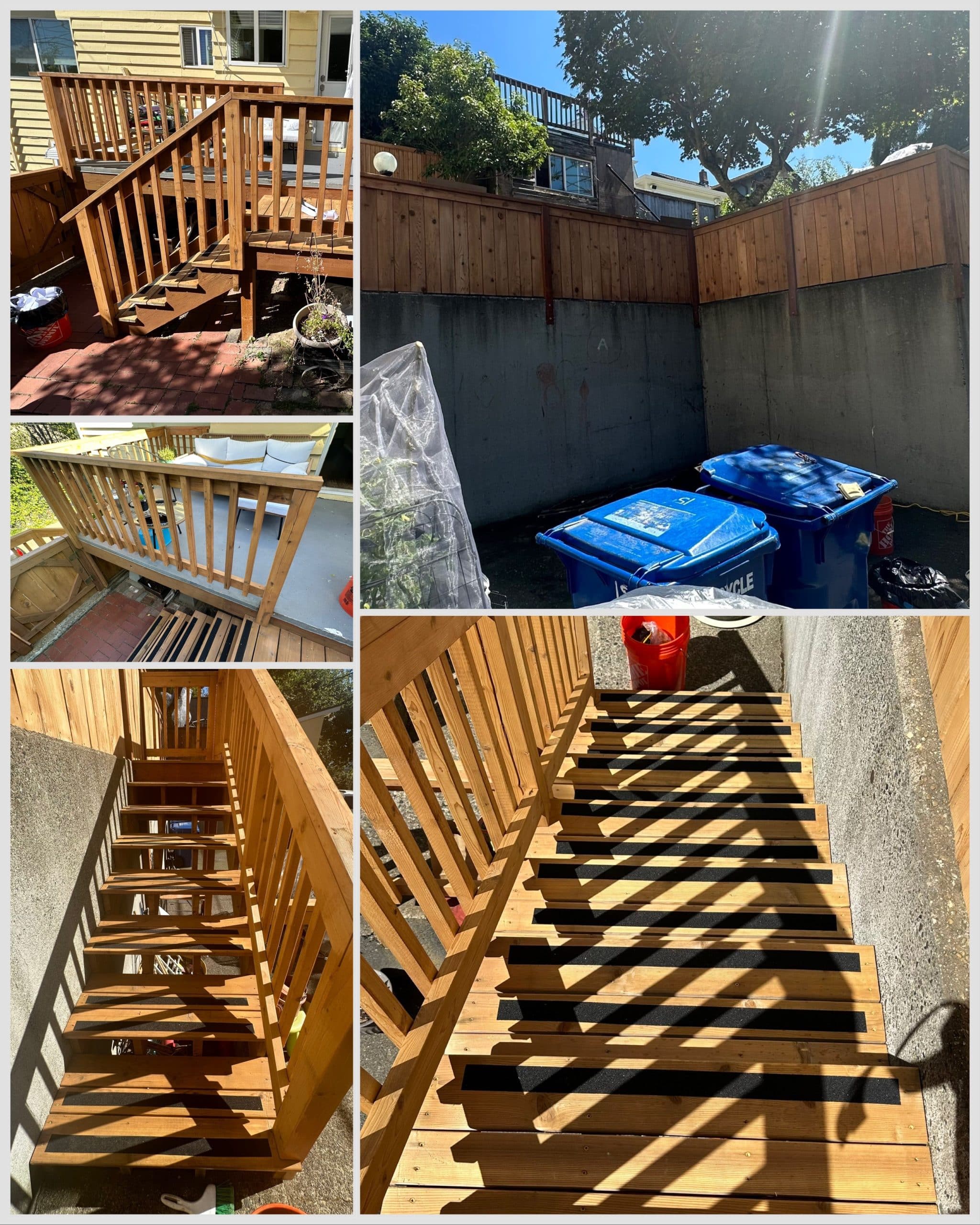 Deck Staining & Stair Traction Install | Phil's Home Services